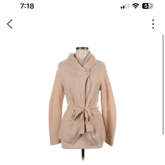 Anthropologie | Sweaters | Anthropologie Sleeping In Snow Cardigan Size ...